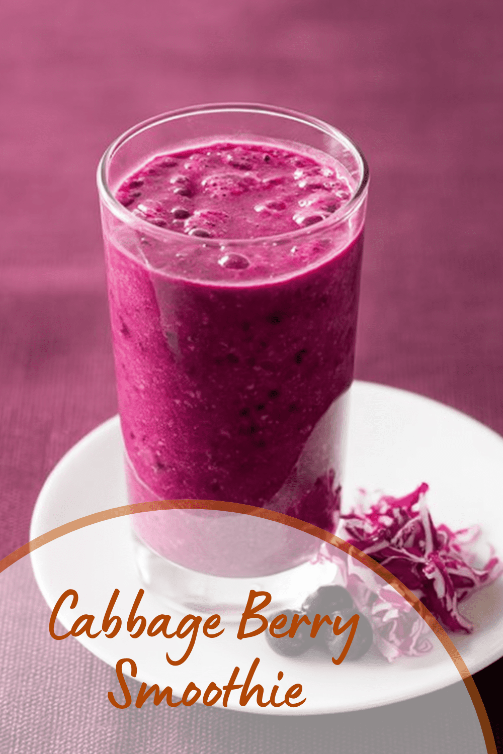 Cabbage Berry Smoothie Recipe for A Healthy Energy Boost