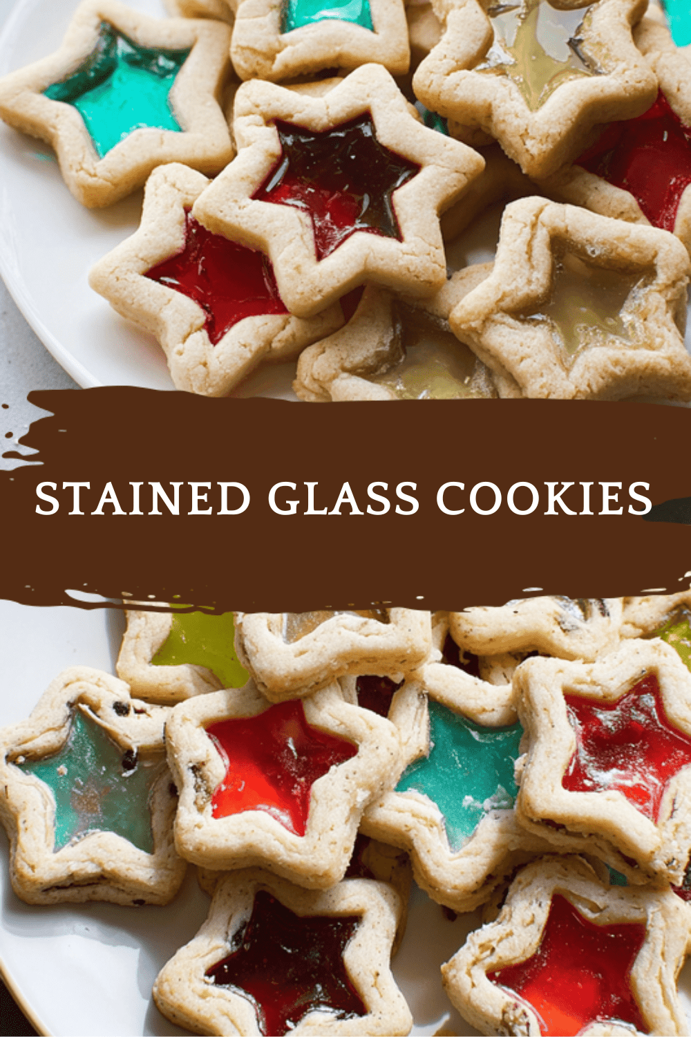 Stained Glass Cookies Recipe With Colorful Candy Inserts