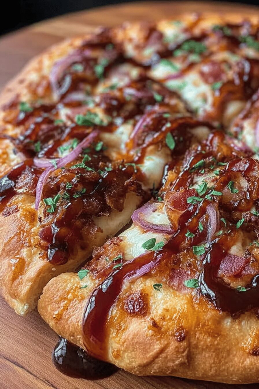 Barbecue Bacon Pizza Recipe With Smoky Flavor And Crispy Texture