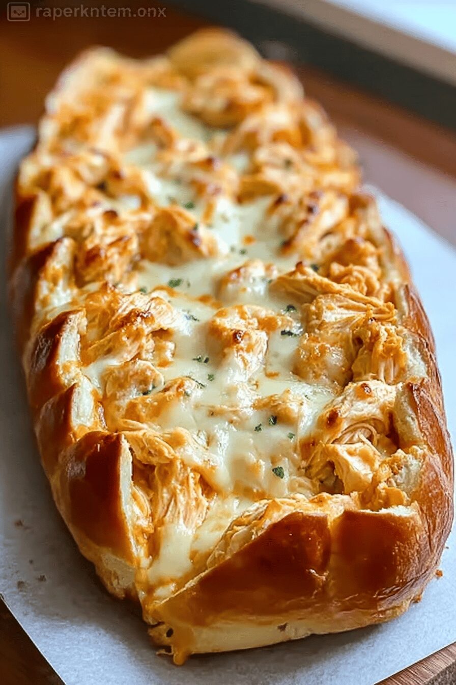 Buffalo Chicken Bread Recipe With Spicy Cheesy Flavor