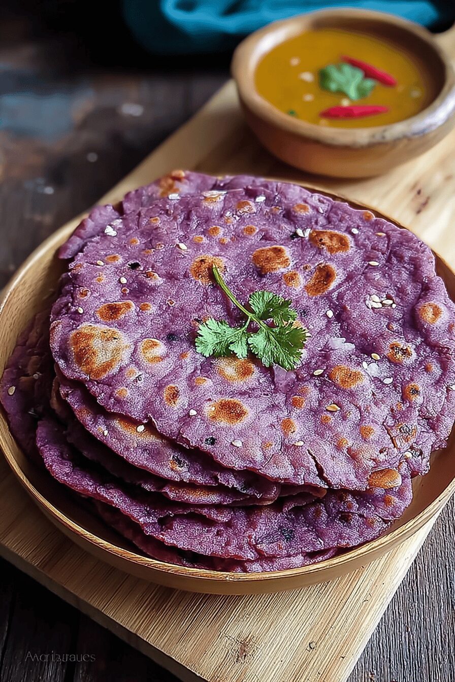 Purple Sweet Potato Roti Recipe With Soft Texture 2024