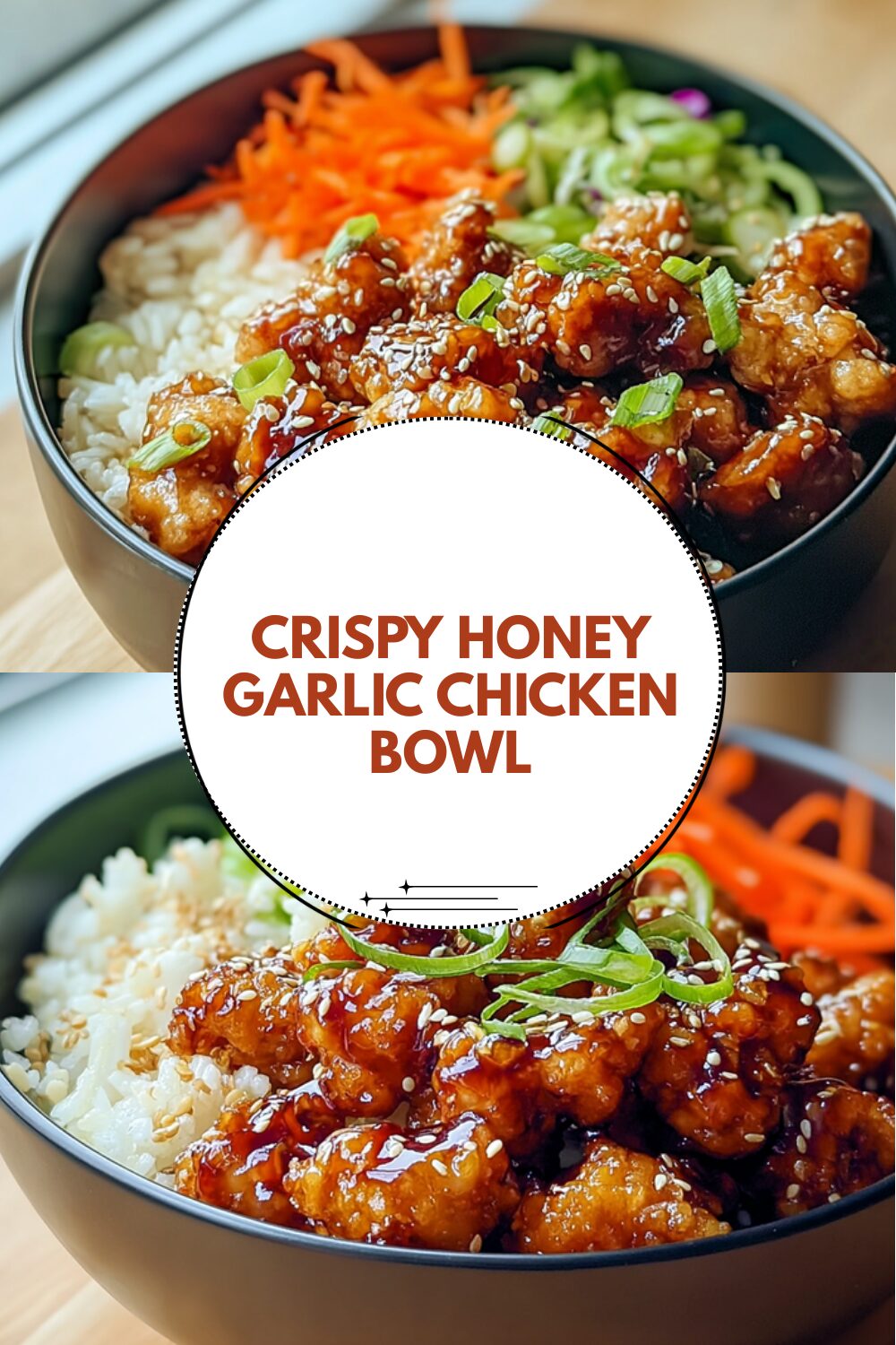 Crispy Honey Garlic Chicken Bowl With Fresh Veggies 2024