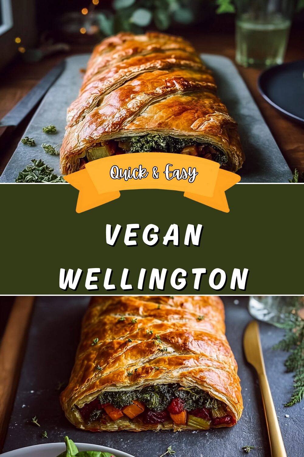Vegan Wellington Recipe With Rich Mushroom Nut Filling