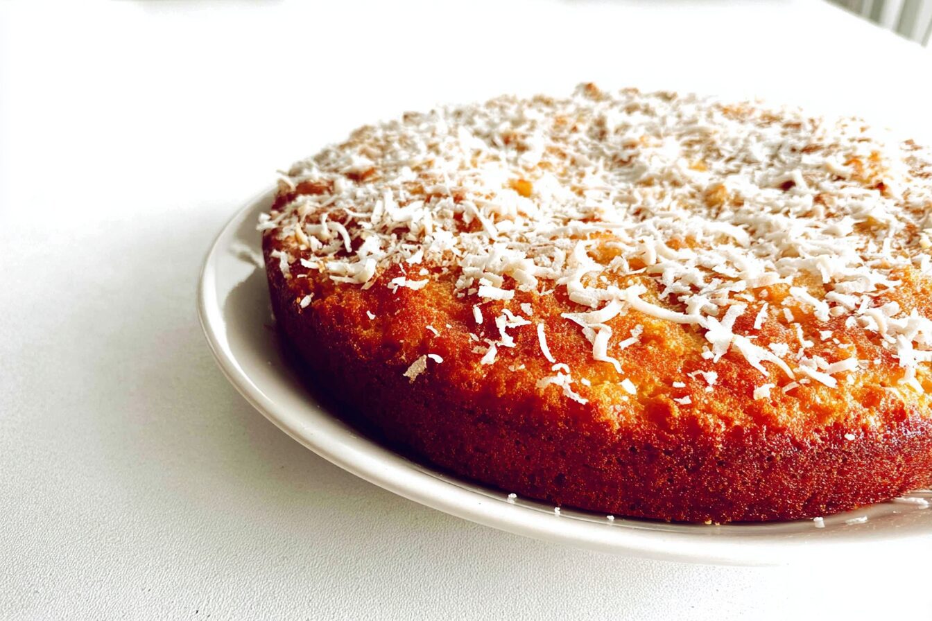Coconut Jam Cake Recipe: Classic School Dinner Bake