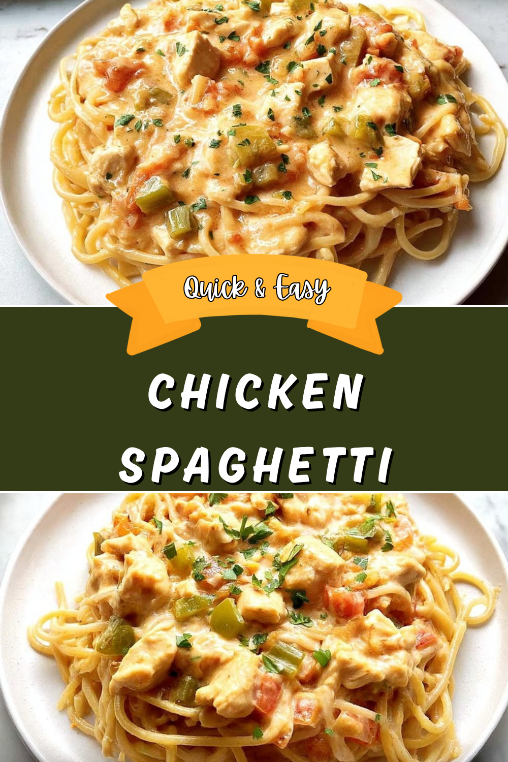 Chicken Spaghetti Recipe: Creamy Cheesy Family Favorite