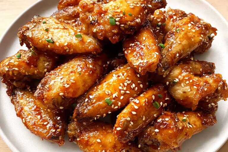 Super Easy Homemade Honey Garlic Chicken Wings Recipe