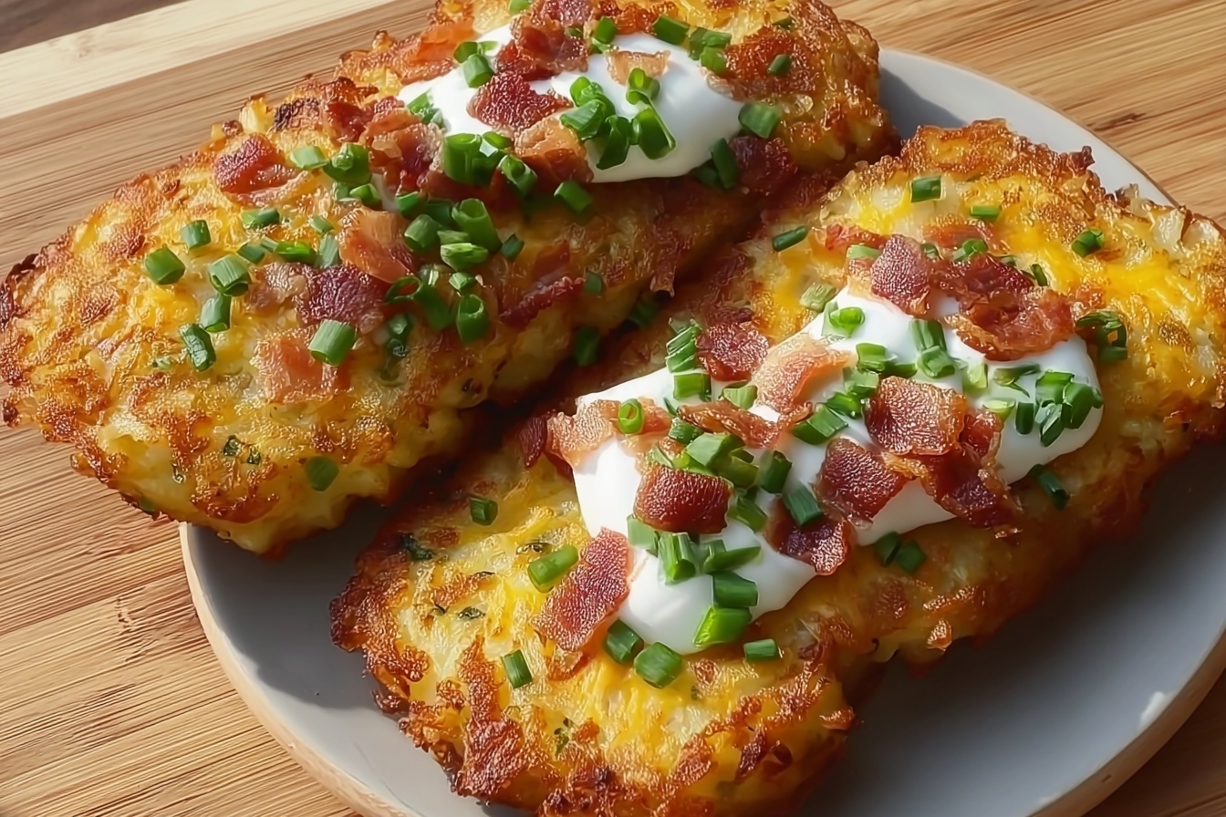 Loaded Hashbrown Patties: Quick and Easy Breakfast Recipe