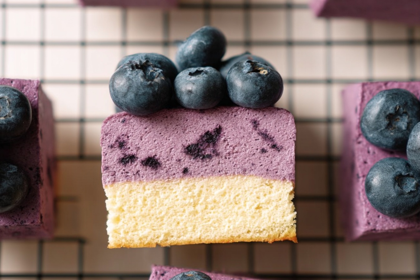 Easy Blueberry Mousse Cake Recipe Light and Creamy