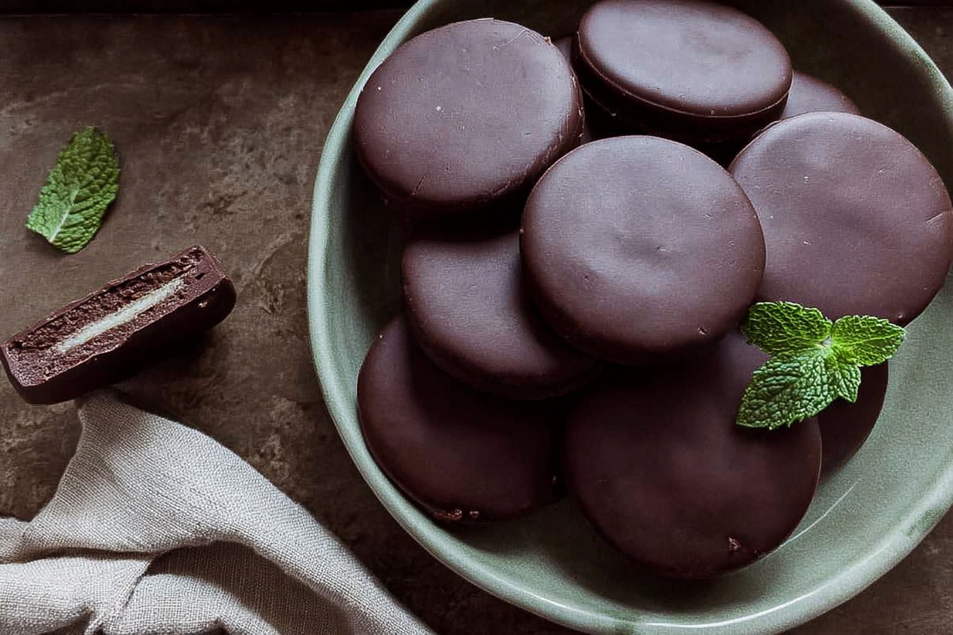 Homemade Thin Mints Girl Scout Cookies Copycat Recipe