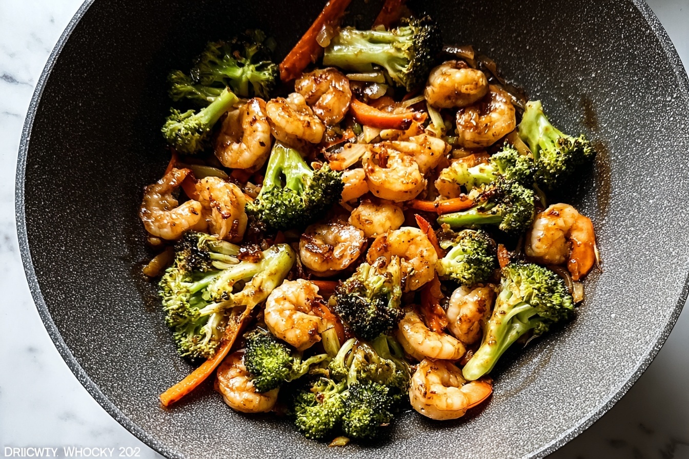 15 Minute Quick Shrimp and Broccoli Stir Fry Recipe